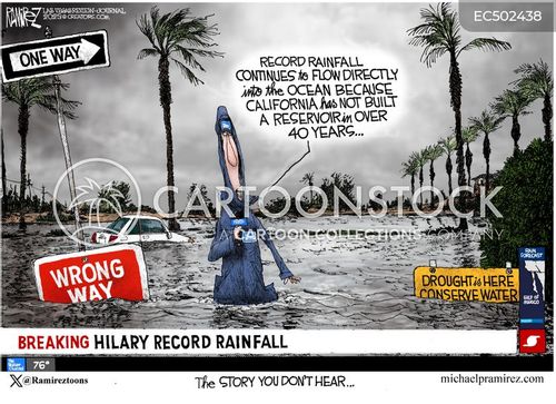 Hurricane Hilary Cartoons and Comics - funny pictures from CartoonStock