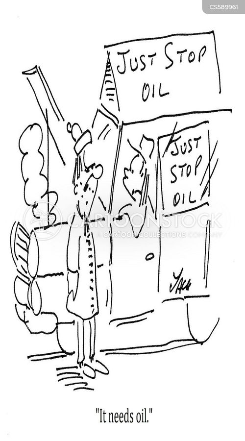 Just Stop Oil Cartoons and Comics - funny pictures from CartoonStock