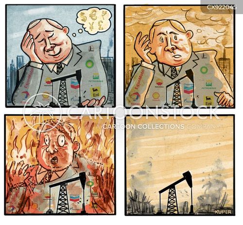 Oil Profits Cartoons and Comics - funny pictures from CartoonStock