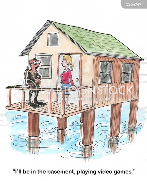 Basement Flooding Cartoons and Comics - funny pictures from CartoonStock