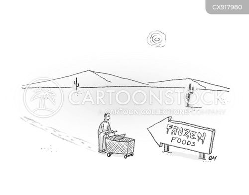 Frozen Goods Cartoons and Comics - funny pictures from CartoonStock