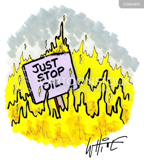 Just Stop Oil Cartoons and Comics - funny pictures from CartoonStock