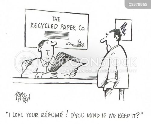 Recycle Paper Cartoon