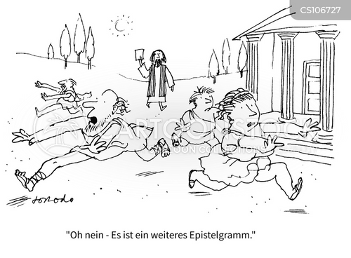 Cartoons und Karikaturen mit Epistel