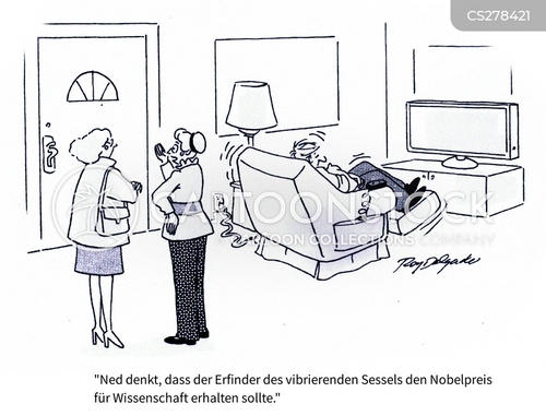 Cartoons und Karikaturen mit Erfinder