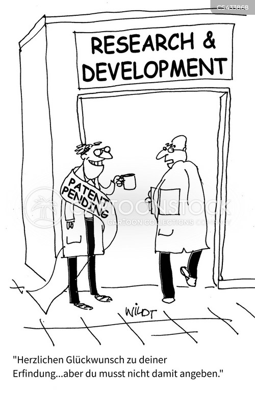 Cartoons und Karikaturen mit Erfinder
