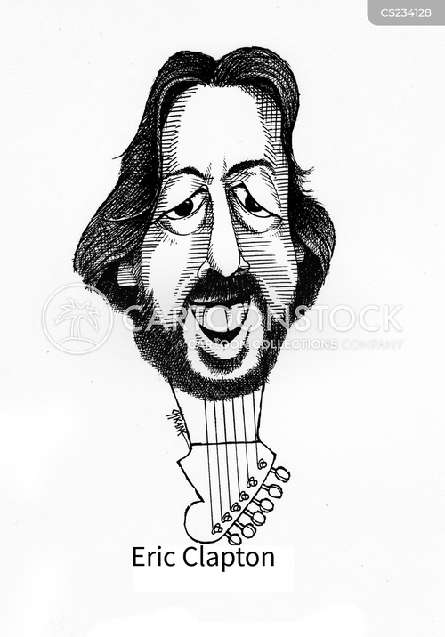 Cartoons und Karikaturen mit Eric Clapton