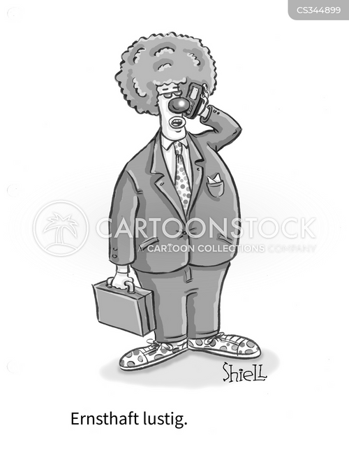 Cartoons und Karikaturen mit Ernsthaft Lustig