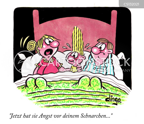 Cartoons und Karikaturen mit Schnarchen