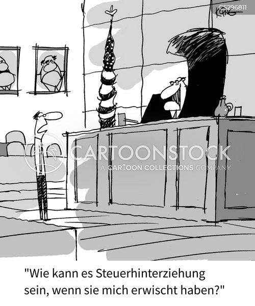 Cartoons und Karikaturen mit Steuertrick
