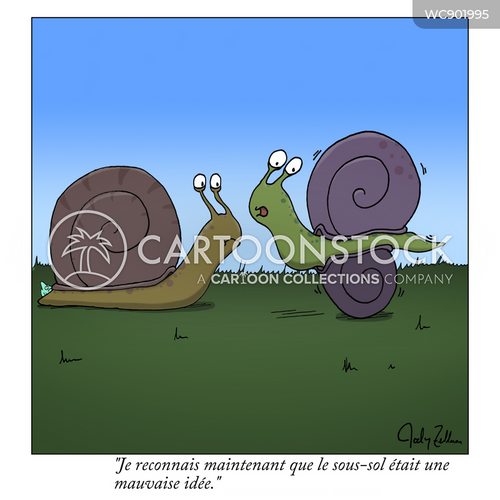 Dessins humoristique et caricaturés avec Manger Des Escargots