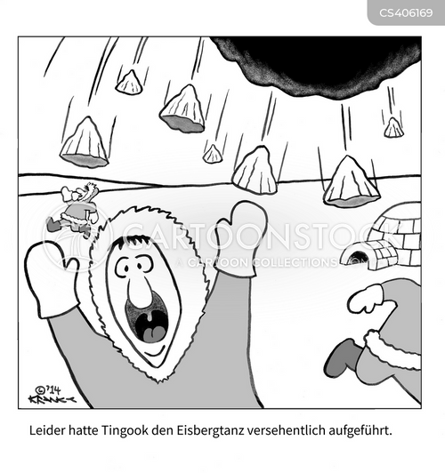 Cartoons und Karikaturen mit Eisberge