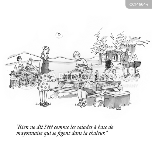 Dessins humoristique et caricaturés avec Pique-nique