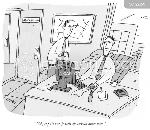 Dessins humoristique et caricaturés avec Pratiques Comptables