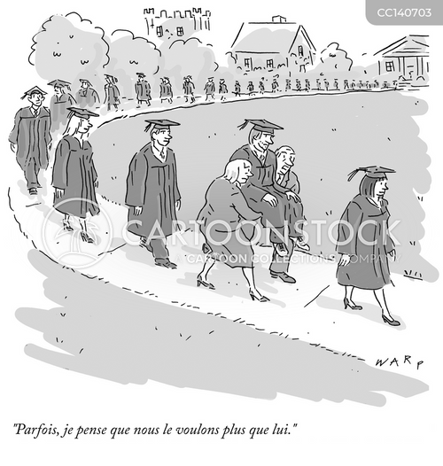 Dessins humoristique et caricaturés avec Cours Universitaire