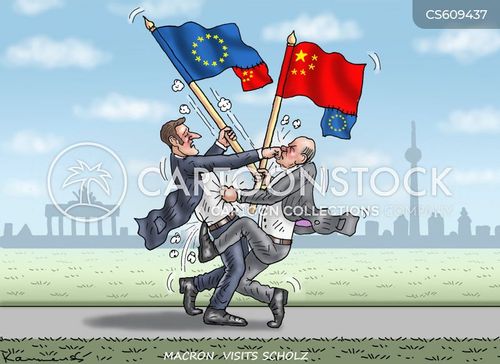 Macron-scholz Cartoons and Comics - funny pictures from CartoonStock