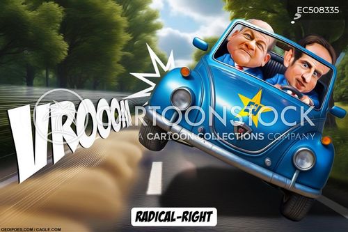 Far Right Defeat Cartoons and Comics - funny pictures from CartoonStock