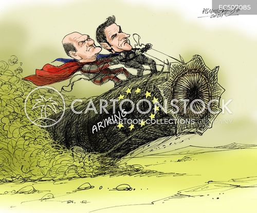 Arms Race Escalation Cartoons and Comics - funny pictures from CartoonStock