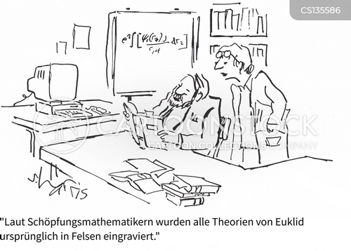 Cartoons und Karikaturen mit Kreativer Mathematiker