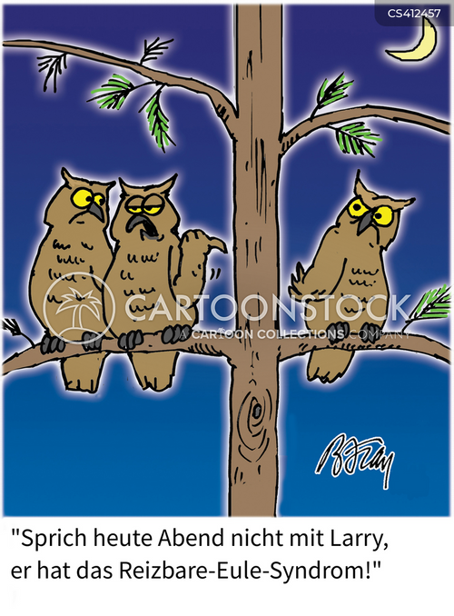 Cartoons und Karikaturen mit Eule