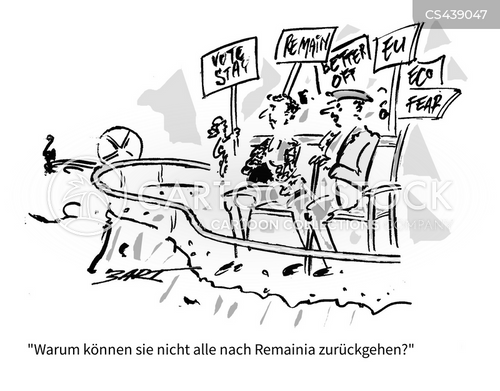 Cartoons und Karikaturen mit Europa-abstimmung