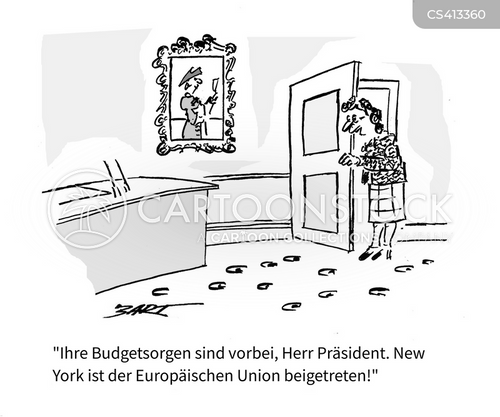 Cartoons und Karikaturen mit Eu-mitgliedschaft