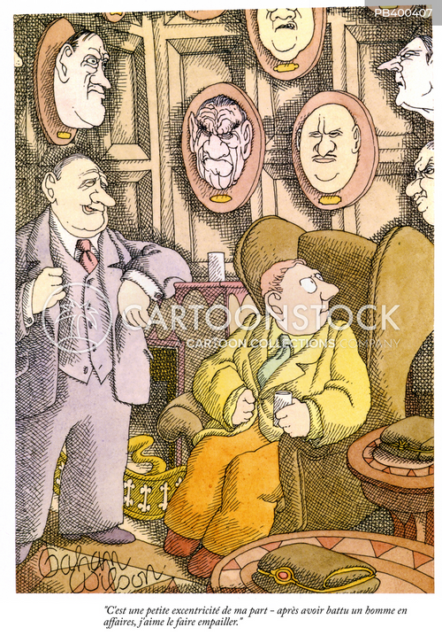 Dessins humoristique et caricaturés avec Noms Excentriques
