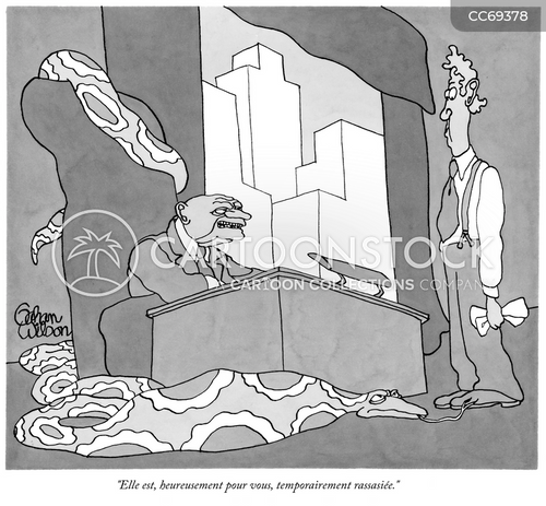 Dessins humoristique et caricaturés avec Boa Constricteurs