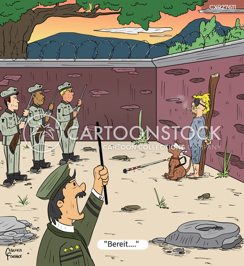 Cartoons und Karikaturen mit Blinder Mann