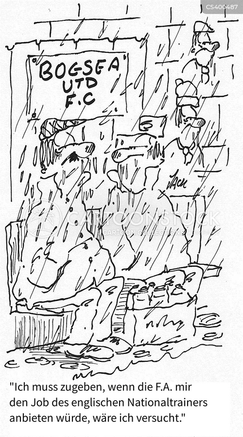 Cartoons und Karikaturen mit England-manager