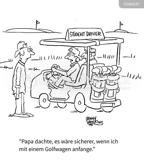 Cartoons und Karikaturen mit Teenager-fahren