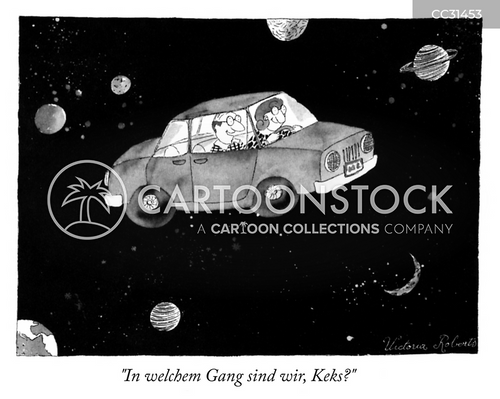 Cartoons und Karikaturen mit Beifahrer