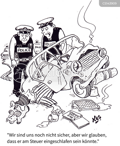 Cartoons und Karikaturen mit Am Steuer