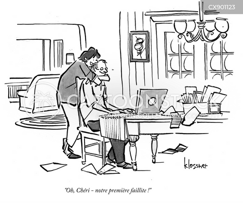 Dessins humoristique et caricaturés avec Déclaré Faillite