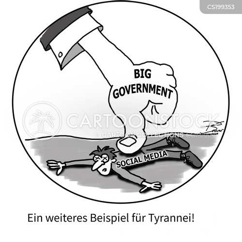 Cartoons und Karikaturen mit Tyrannische Regierung