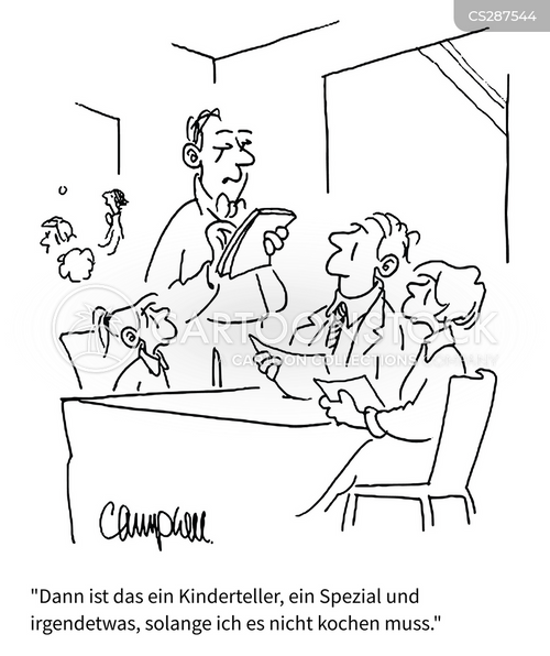 Cartoons und Karikaturen mit Vater Und Kind