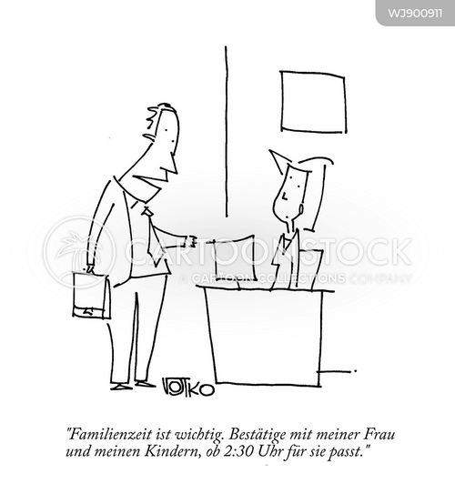 Cartoons und Karikaturen mit Arbeitstrends