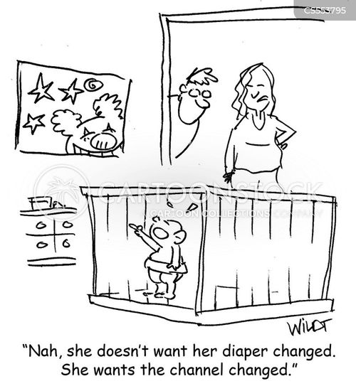 Diaper Change Cartoons and Comics - funny pictures from CartoonStock