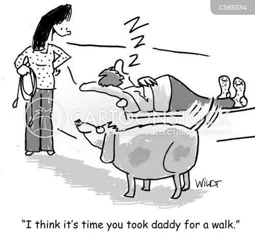 Time For A Walk Cartoons and Comics - funny pictures from CartoonStock