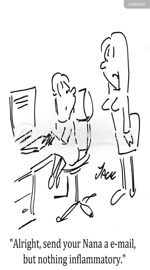 Email Etiquette Cartoons and Comics - funny pictures from CartoonStock