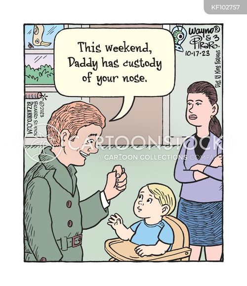 Child Custody Laws Cartoons and Comics - funny pictures from CartoonStock