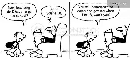 School Pick Up Cartoons and Comics - funny pictures from CartoonStock