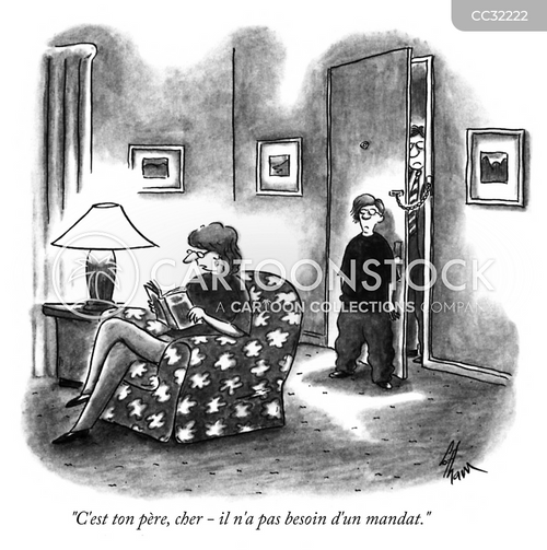 Dessins humoristique et caricaturés avec Perquisition Et Saisie