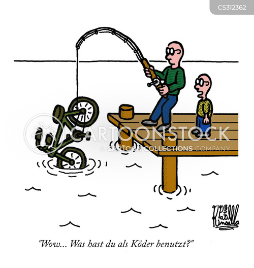 Cartoons und Karikaturen mit Entspannende Wasserseite