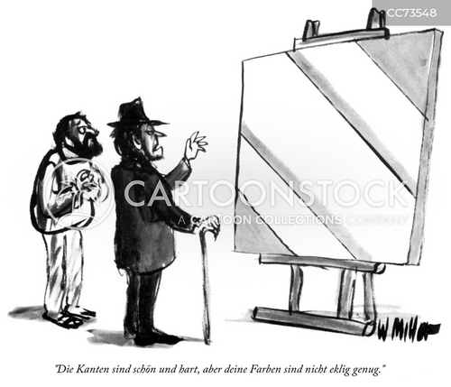 Cartoons und Karikaturen mit Akt