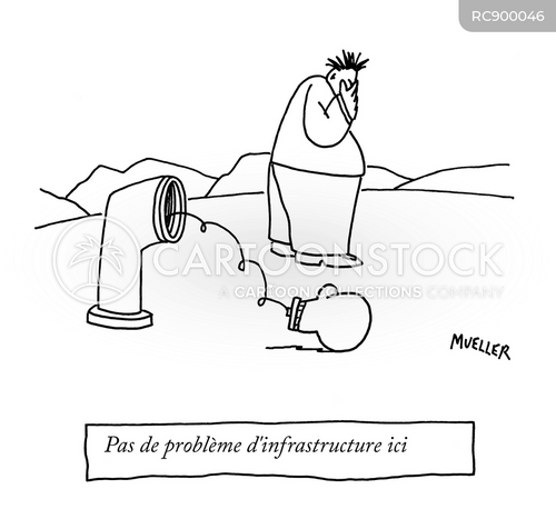 Dessins humoristique et caricaturés avec Problèmes D'infrastructure