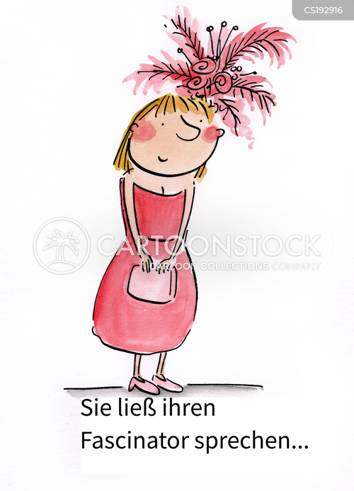Cartoons und Karikaturen mit Fascinator