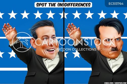 Elon Salute Cartoons and Comics - funny pictures from CartoonStock