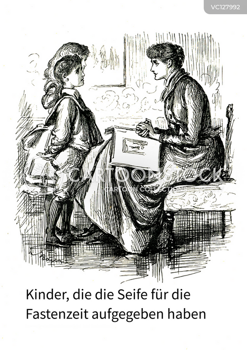 Cartoons und Karikaturen mit Fastenzeit