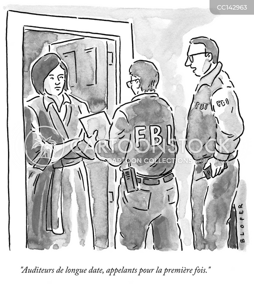 Dessins humoristique et caricaturés avec Perquisition